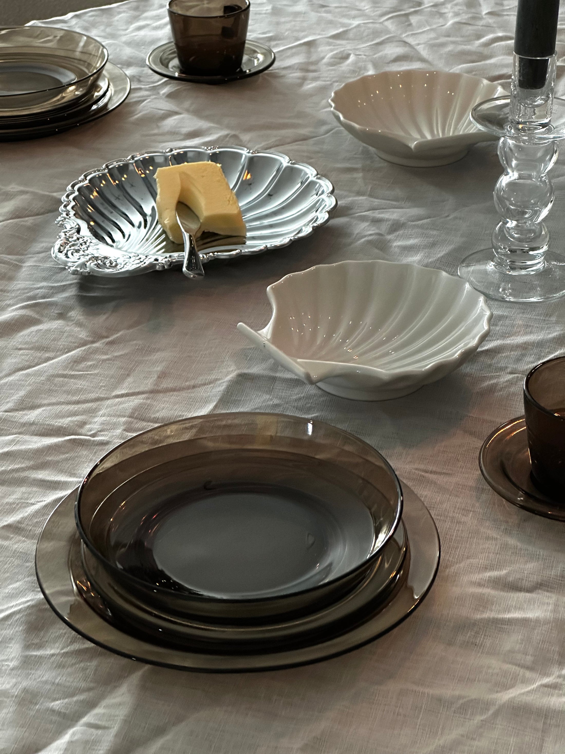 Vintage Chrome Seashell Trays - Set of 2 – GALLERIA